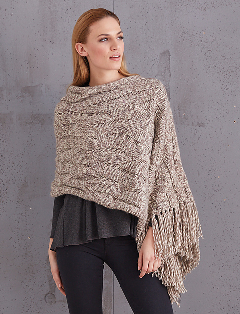 Ravelry: B5351 Poncho pattern by Patons UK
