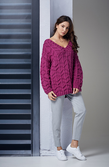 Ravelry: TO Oversized Jumper pattern by Georgia Farrell