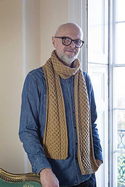 Ravelry: Long Aran Scarf pattern by Martin Storey
