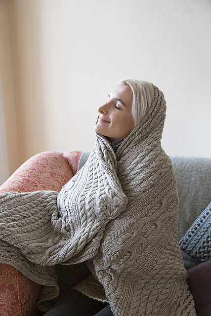 Ravelry: Aran Throw pattern by Martin Storey