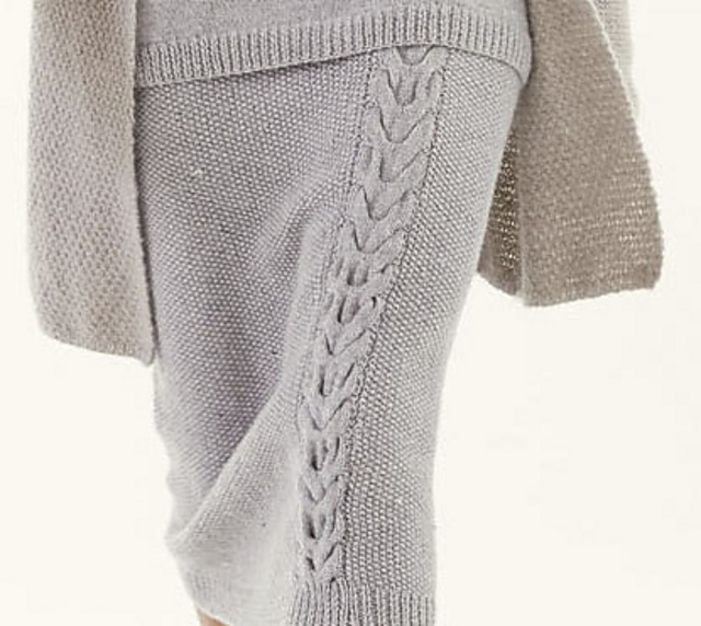 Ravelry: 006 Cabled Skirt pattern by Quail Studio