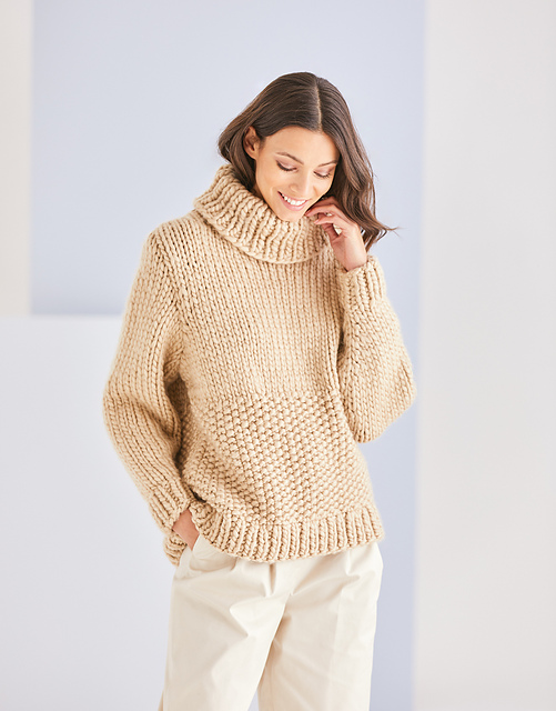 Ravelry: Roll Neck Sweater 10186 pattern by Sirdar