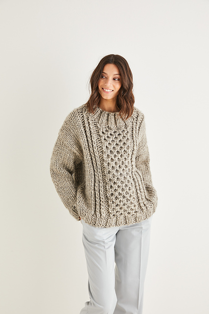 Ravelry: Cable Panel Sweater 10190 pattern by Sirdar