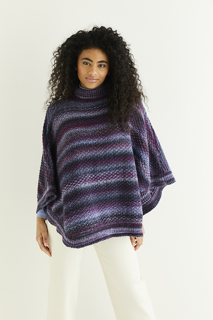 Ravelry: 10287 Textured Poncho pattern by Sirdar