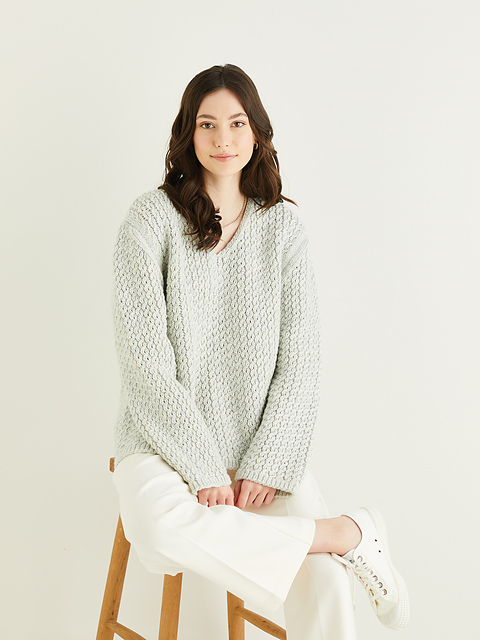 Ravelry: Ripple Cabled Sweater 10323 pattern by Hayfield