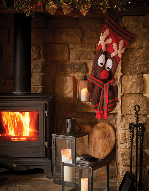 Ravelry: S12307 Reindeer Christmas Stocking pattern by Sirdar