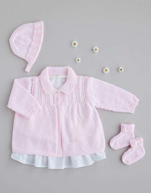 Ravelry: 5471 Matinee Coat Set pattern by Sirdar