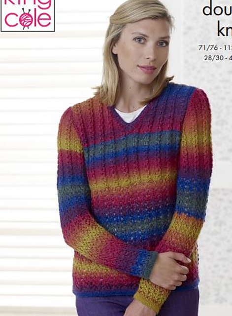 Ravelry: 4680 Sweater and Cardigan pattern by King Cole Ltd