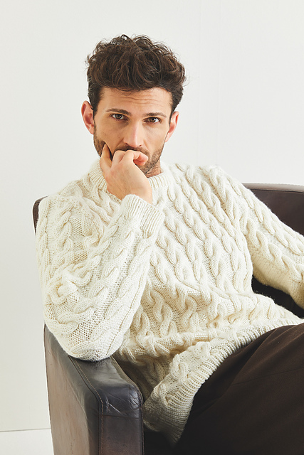 Ravelry: 10586 Cable Crew Sweater pattern by Sirdar