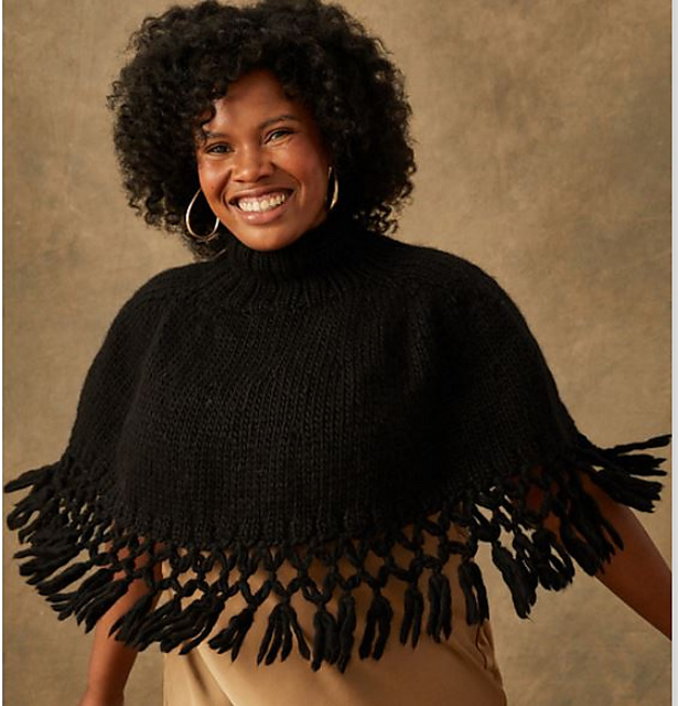 Ravelry: The Highlander Solid Capelet pattern by Third Piece Design Team