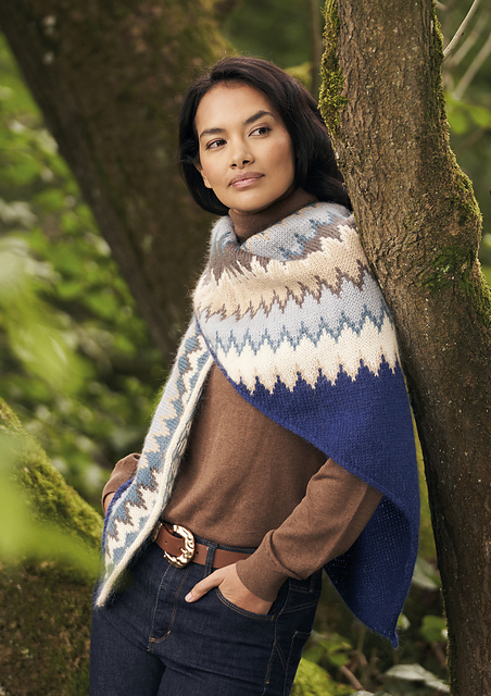 Ravelry: Fairisle Wrap pattern by Quail Studio