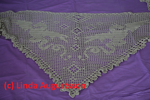 Ravelry: The Swedish Dragon Shawl pattern by Linda Augustsson