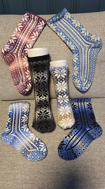 Ravelry: Selbu socks pattern by Linda Øverli