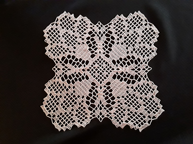 Ravelry: Square Filet Doily pattern by Elizabeth Hiddleson