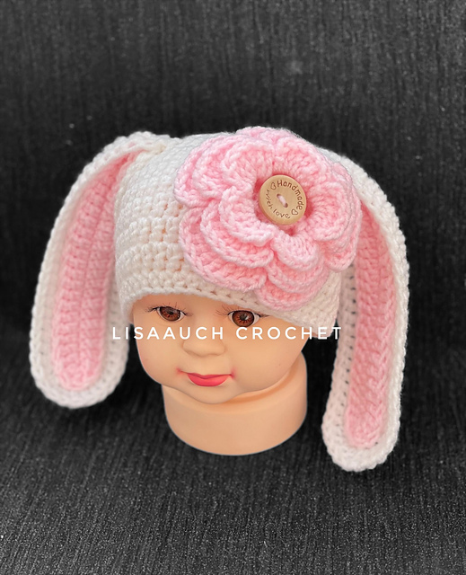 Ravelry: Floppy Ear Bunny Hat pattern by LisaAuch Crochet