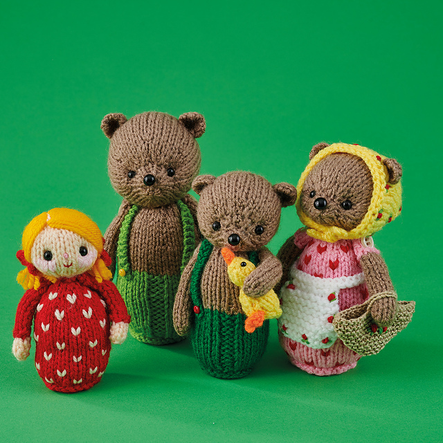 Ravelry: Goldilocks and the Three Bears pattern by Monica Rodriguez Fuertes