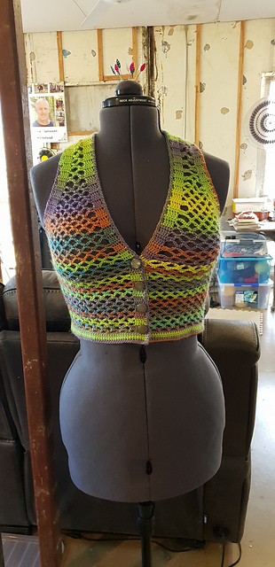 Ravelry: Mesh Halter Top pattern by Lisa Fieldman