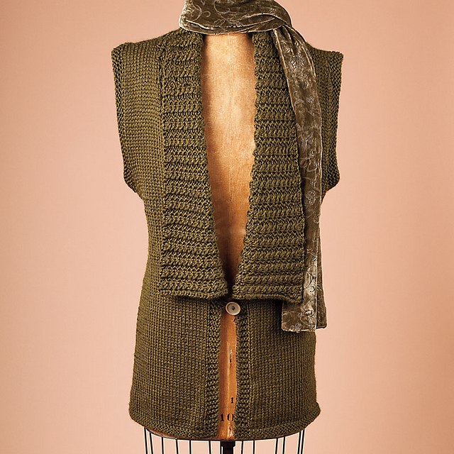 Ravelry: Cocoon Tunic Vest pattern by Lisa Gentry