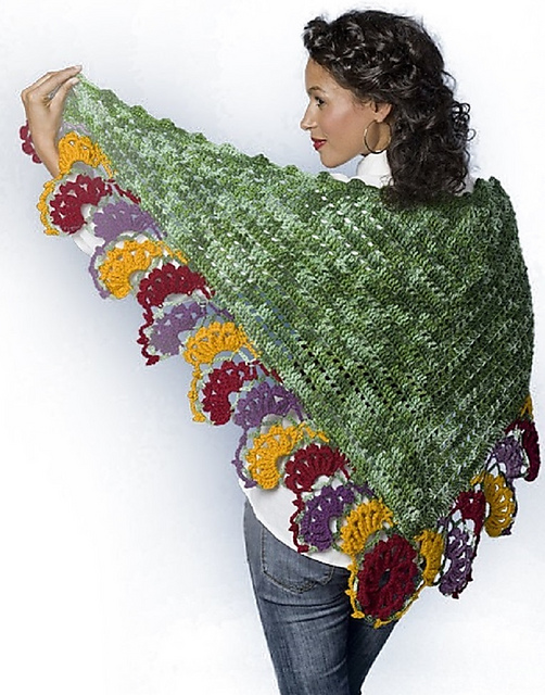 Ravelry: Fall Flowers Shawl pattern by Lisa Gentry
