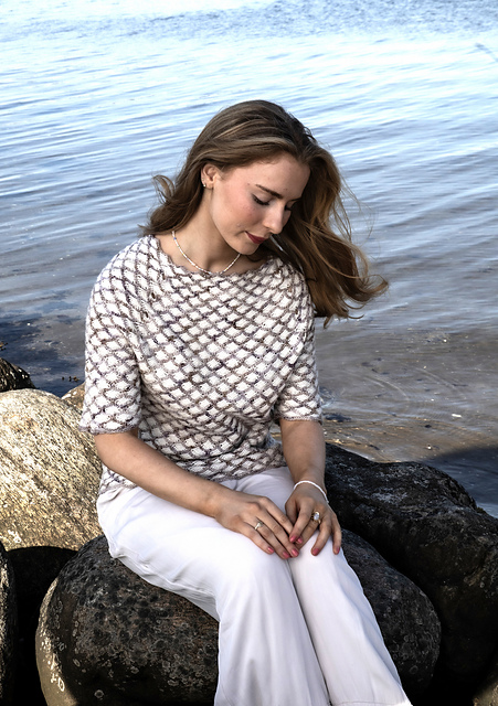 Ravelry: Knitting by the Sea Tee pattern by Lisa Renner