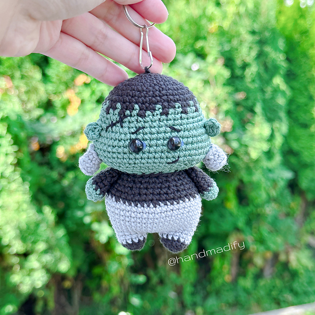 Ravelry: Frankenstein Keychain pattern by Trang Minh