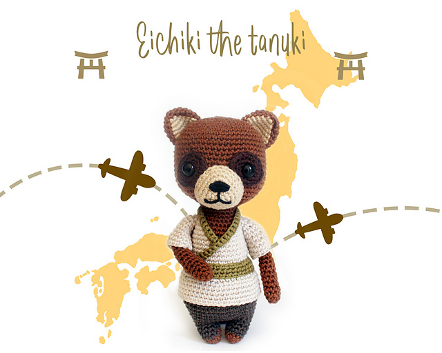 Ravelry: Eichiki the tanuki pattern by Lise Grandjonc