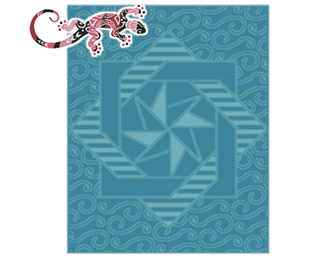 Ravelry: Cro-Quilt Block Labyrinth Star LFC pattern by Lissa Conley ...