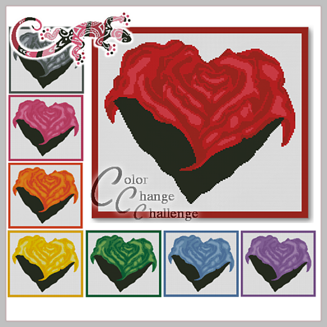 Ravelry: My Blooming Heart Graphghan pattern by Lissa Conley Designs, LLC