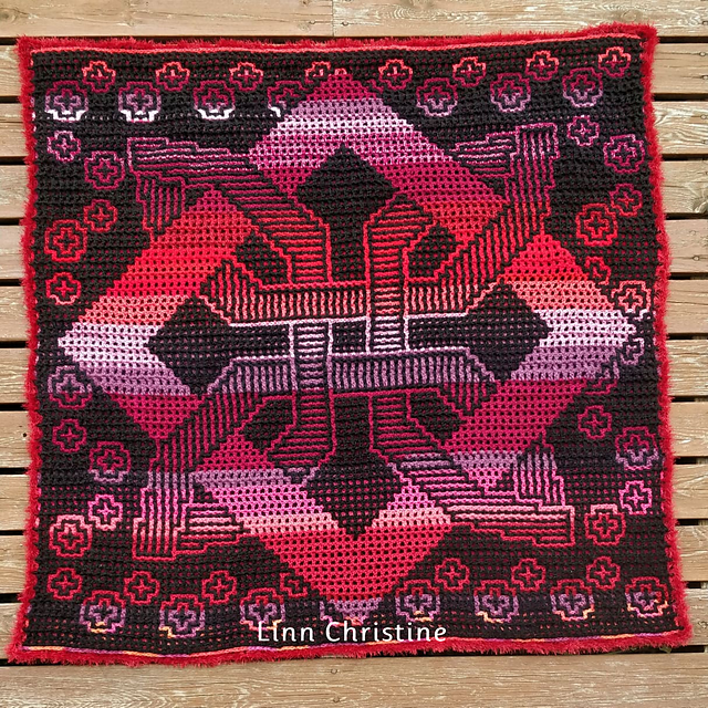 Ravelry: Cro-Quilt Block Sam LFC pattern by Lissa Conley Designs, LLC