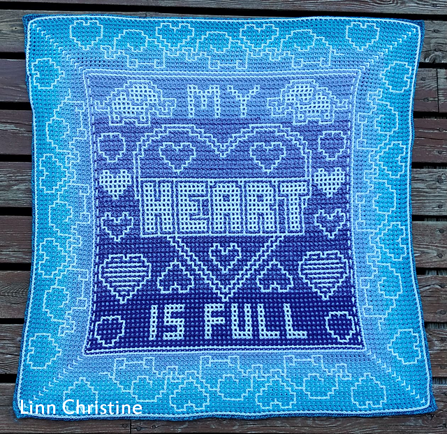 Ravelry: My Heart is Full Throw LFC pattern by Lissa Conley Designs, LLC