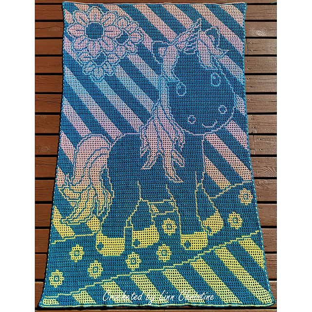 Ravelry: Crofastic Unicorn LFC pattern by Lissa Conley Designs, LLC