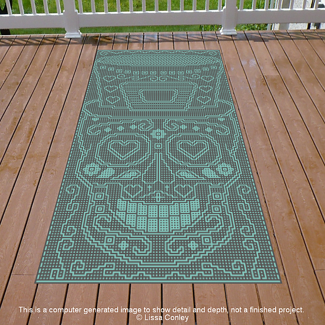 Ravelry: Senor Calavera MOKNIT pattern by Lissa Conley Designs, LLC