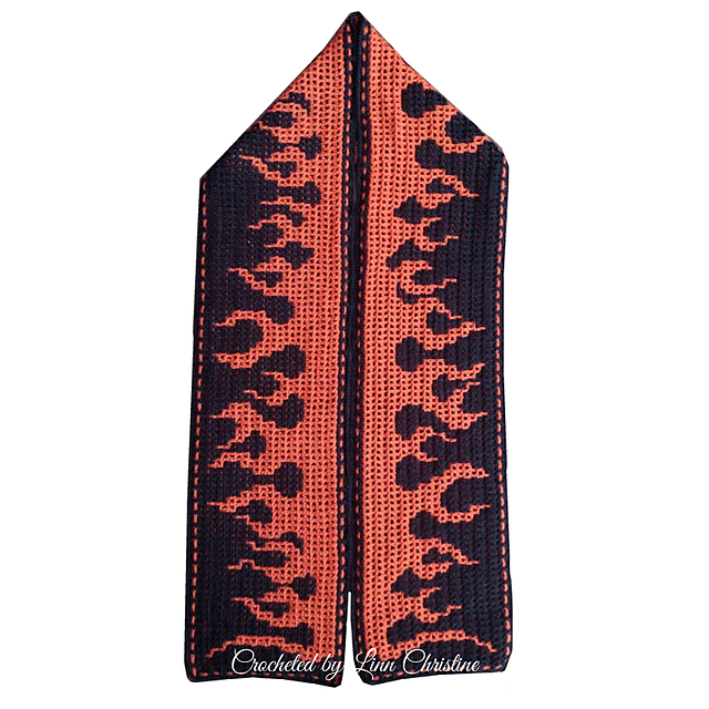 Ravelry: Flames Scarf LFC pattern by Lissa Conley Designs, LLC
