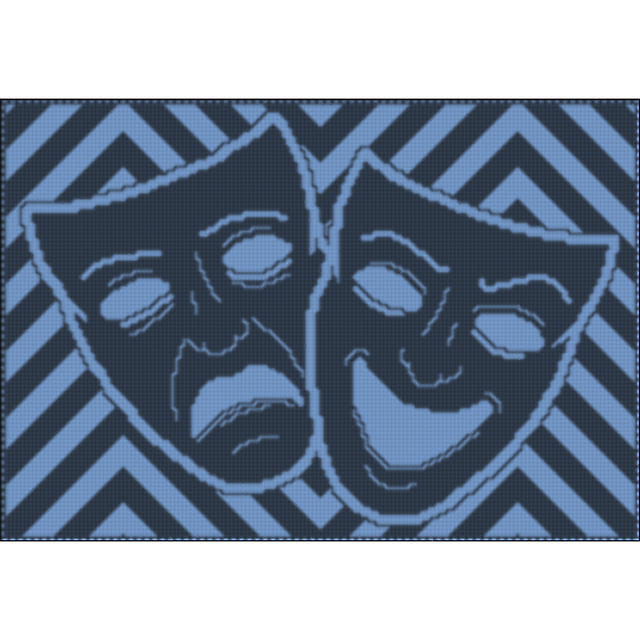 Ravelry: Theater Masks LFC pattern by Lissa Conley Designs, LLC