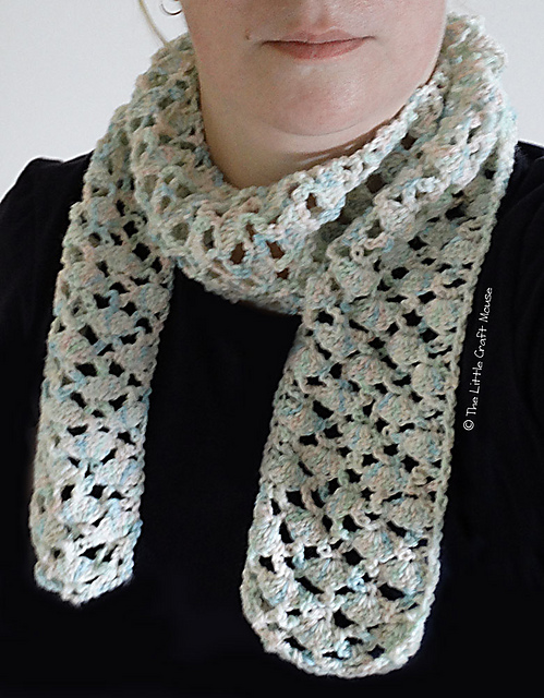 Ravelry: Shell Mesh Scarf pattern by Kirsty Pedlingham