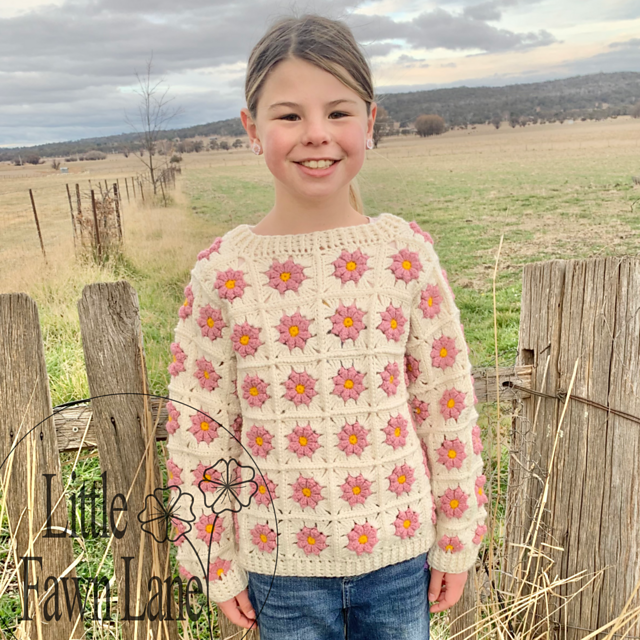 Ravelry: Daisy Square Girls Jumper pattern by Jasmine Stone - Little ...
