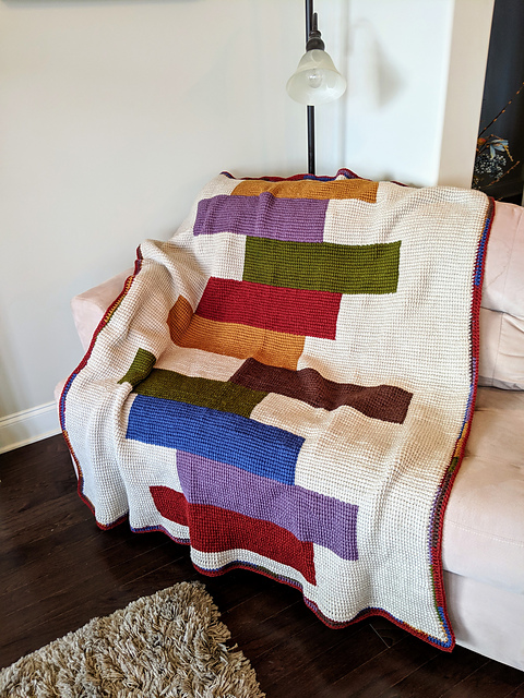 Ravelry: Stacked Blocks Quilt Afghan pattern by Angela Plunkett