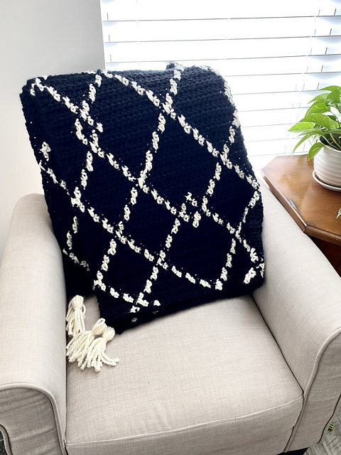 Ravelry: Scandinavian Throw pattern by Angela Plunkett