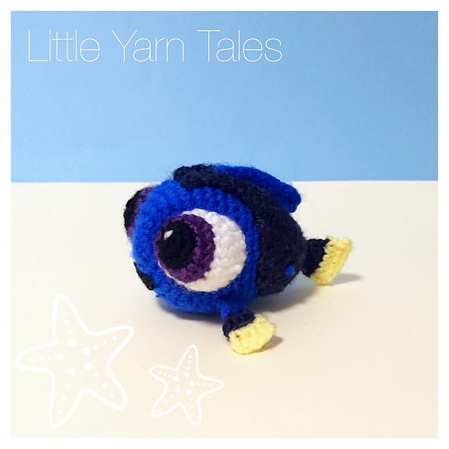 Ravelry: Amigurumi Baby Blue Tang pattern by Elysia McWatters