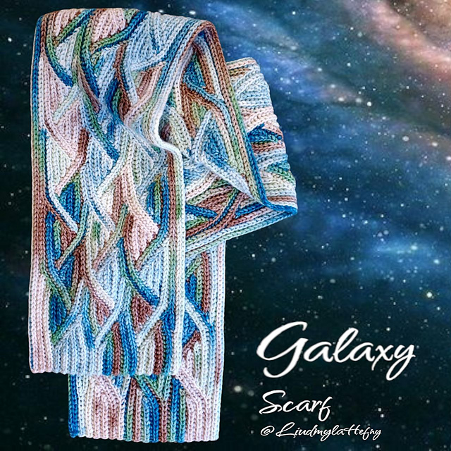 Ravelry: Galaxy Scarf pattern by Liudmyla Hefny