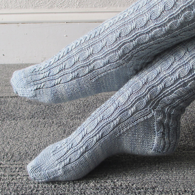 Ravelry: Twists & Braids Socks pattern by Elizabeth Seidle