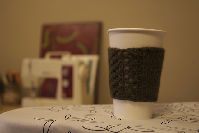 Ravelry: Kindling Coffee Cuff pattern by Liz Rand