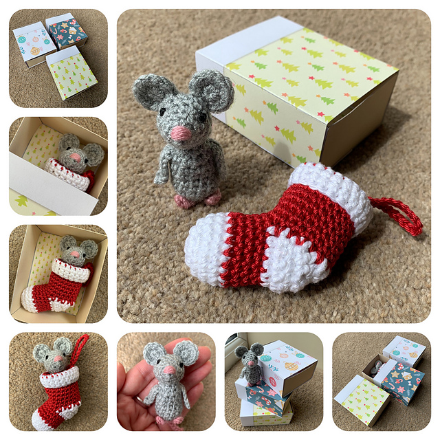 Ravelry: Matchbox Christmas Stocking Mouse pattern by Laura Sutcliffe