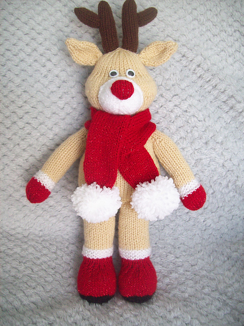 Ravelry: Rudolph Reindeer Toy BB008 pattern by Wendy Morgan