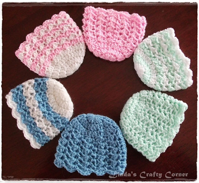 Ravelry: Lisha Baby Hats pattern by Linda Solaiman