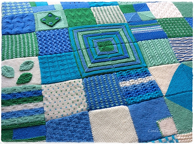 Ravelry: Lndyf's Knitted Blocks Throw