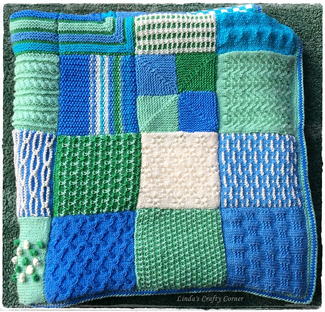 Ravelry: Lndyf's Knitted Blocks Throw