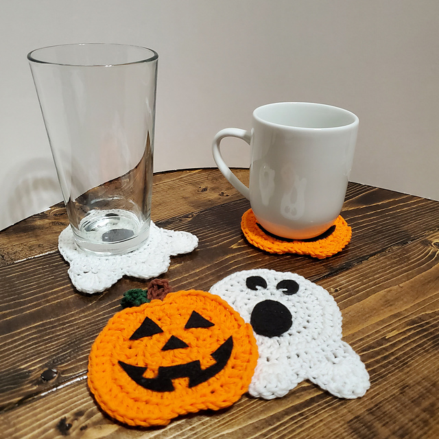 Ravelry: Halloween Coaster Set pattern by Amber Ferguson