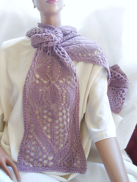 Ravelry: Luxurious Lacy Iris Scarf pattern by LoisLeigh Anderson