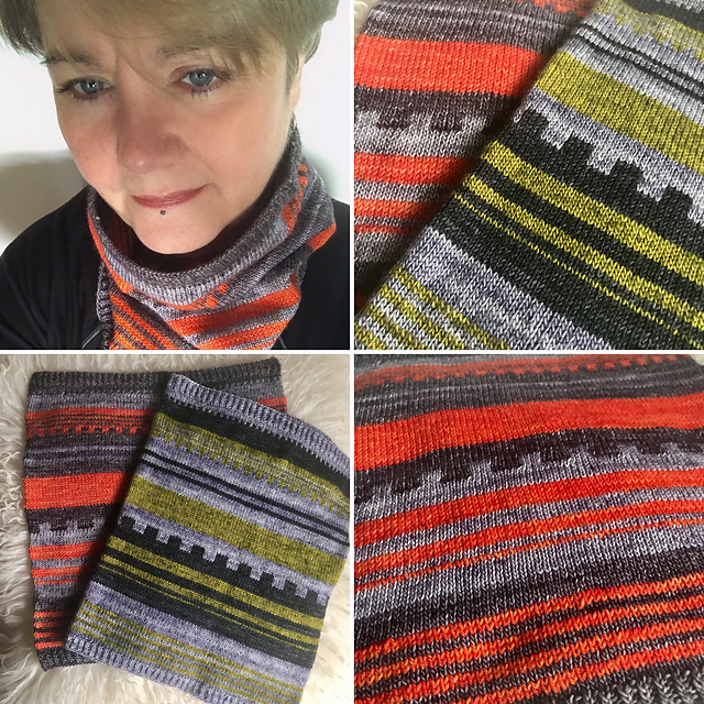 Ravelry: Line and Crenellation Cowl pattern by Peri Wilson